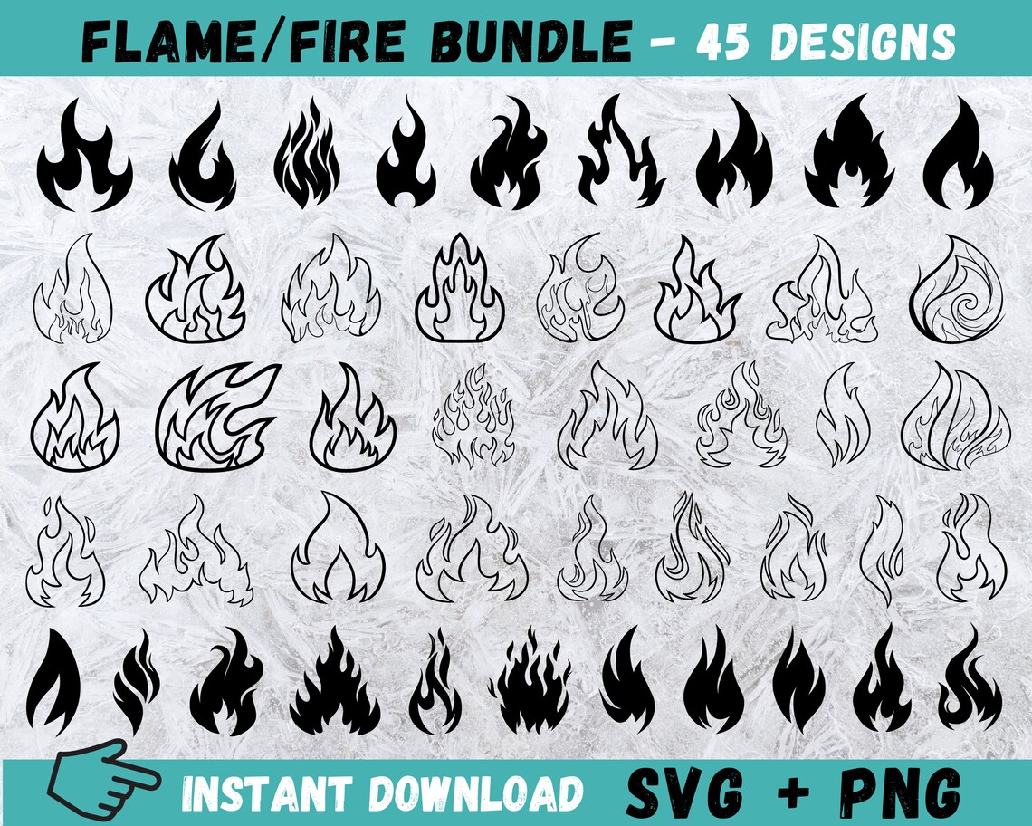 Fire SVG Flame Svg Fire Flames Svg Flames Svg Fire Cricut - Etsy Canada