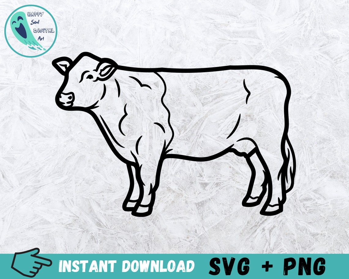 Cow SVG Bundle: Hand-drawn Cattle Vector Clipart (digital Download) - Etsy