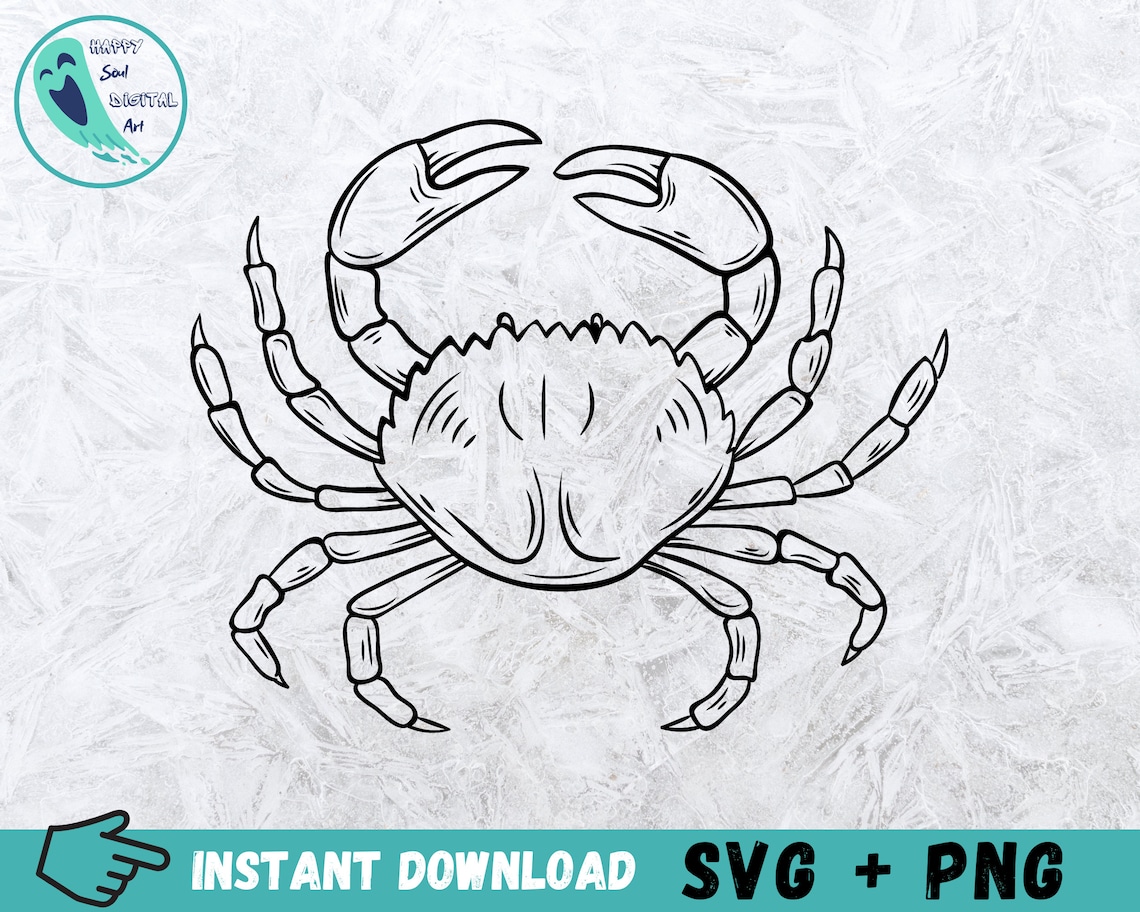 Crab SVG Clipart Bundle: 20 Seafood Designs (digital Download) - Etsy