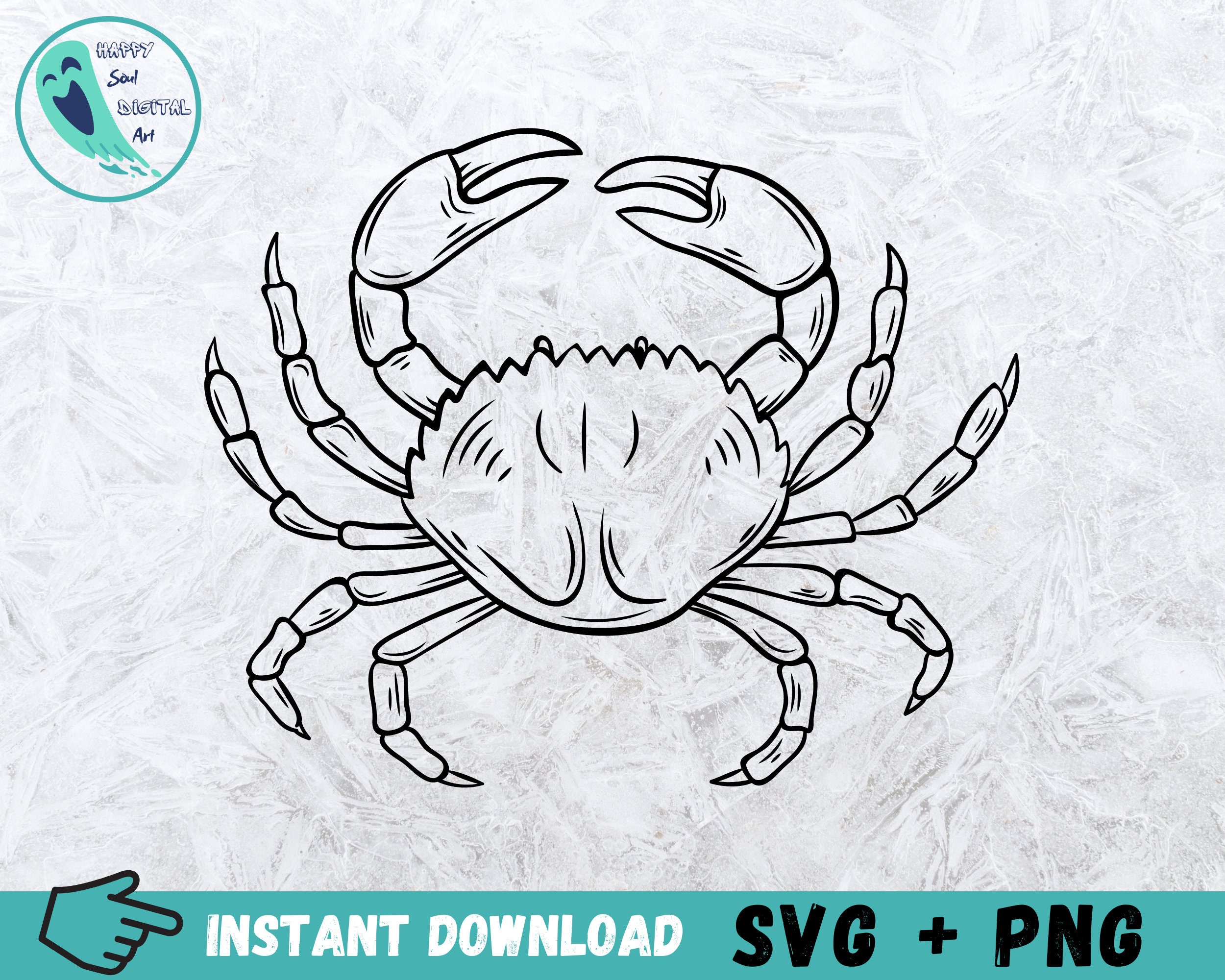 Crab SVG Crab Clipart Svg Files for Cricut Seafood Svg - Etsy UK
