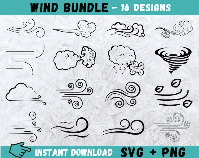 Wind Svg Wind Svg Bundle Wind Storm Cricut Wind - Etsy Canada