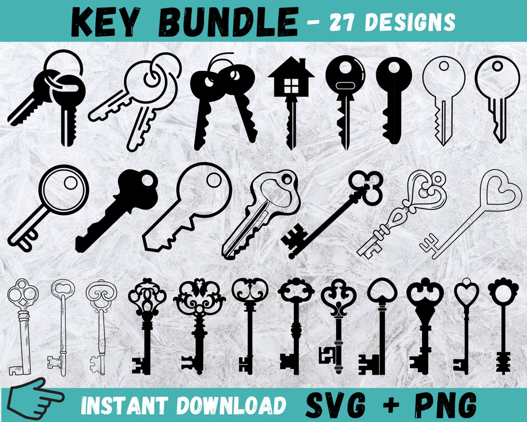 Key SVG, Key Clipart, Keys Svg Bundle, Magic Key Svg, Vintage Key Svg ...
