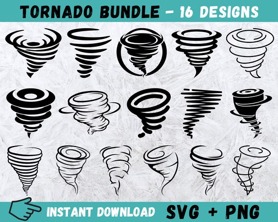 Tornado Svg Storm SVG Wind Svg Bundle Wind Storm Cricut - Etsy Canada