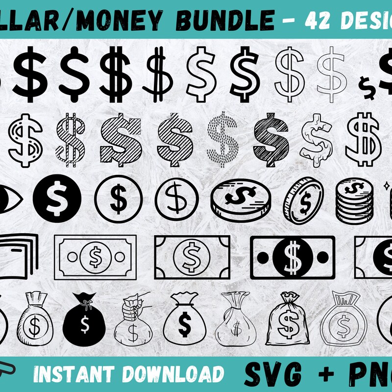 Dollar Sign Svg - Etsy
