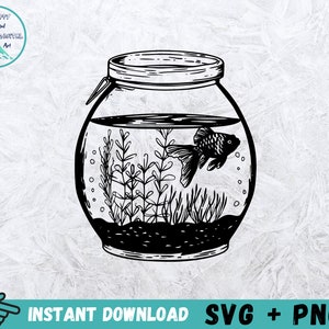 Fish Tank SVG, Aquarium SVG, Fish Tank Cricut, Fish Tank Clipart, Fish ...