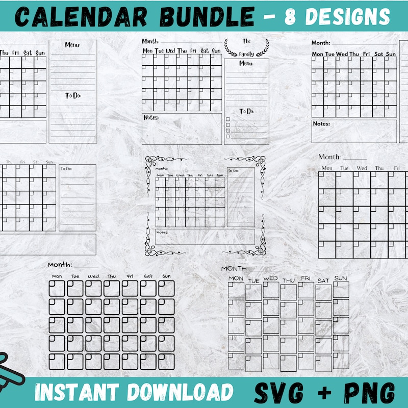 Planner svg - Etsy