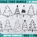 Doodle Tree SVG, Christmas Tree Svg, Christmas Tree Cricut, Christmas ...