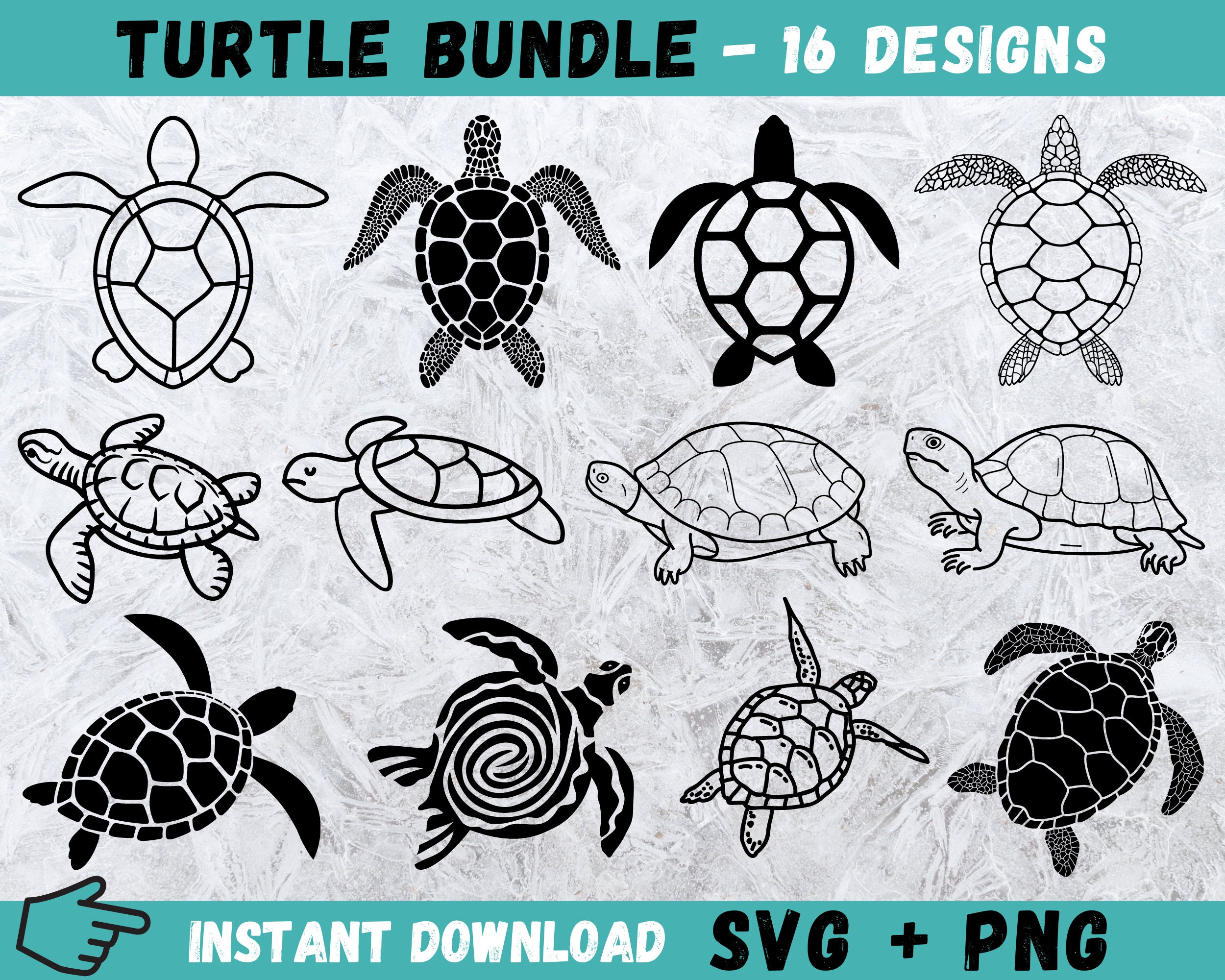 Turtle SVG Turtle Cricut Sea Turtle Svg Turtle Clip Art - Etsy