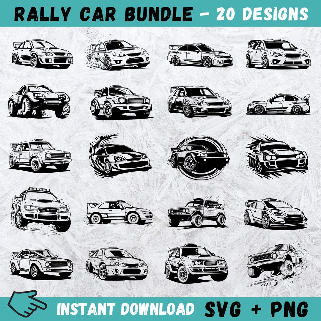 Rally Car SVG, Race Car Cricut, WRX Rally Car Svg, Racing Car Svg, Evo ...