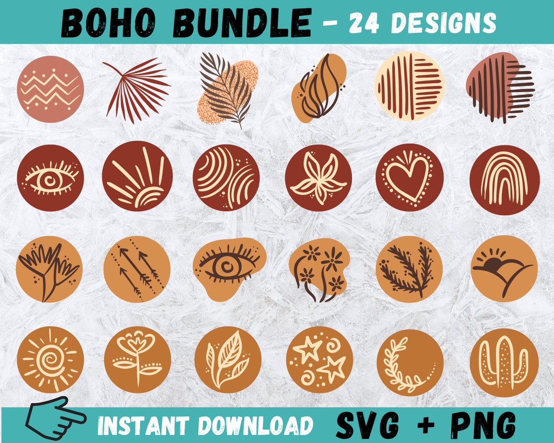 Boho SVG, Boho Bundle Svg, Abstract Svg Bundle, Abstract Svg, Boho ...