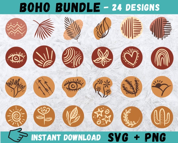 Boho SVG Boho Bundle Svg Abstract Svg Bundle Abstract Svg - Etsy