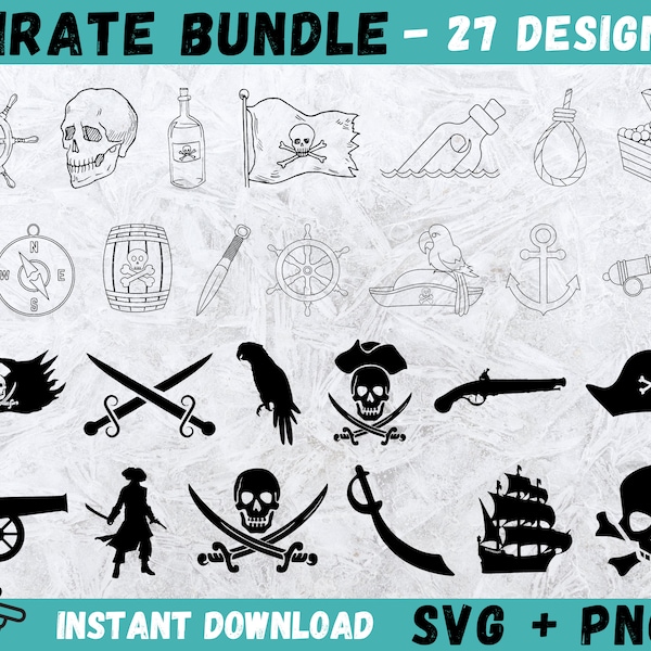 Pirate Svg - Etsy