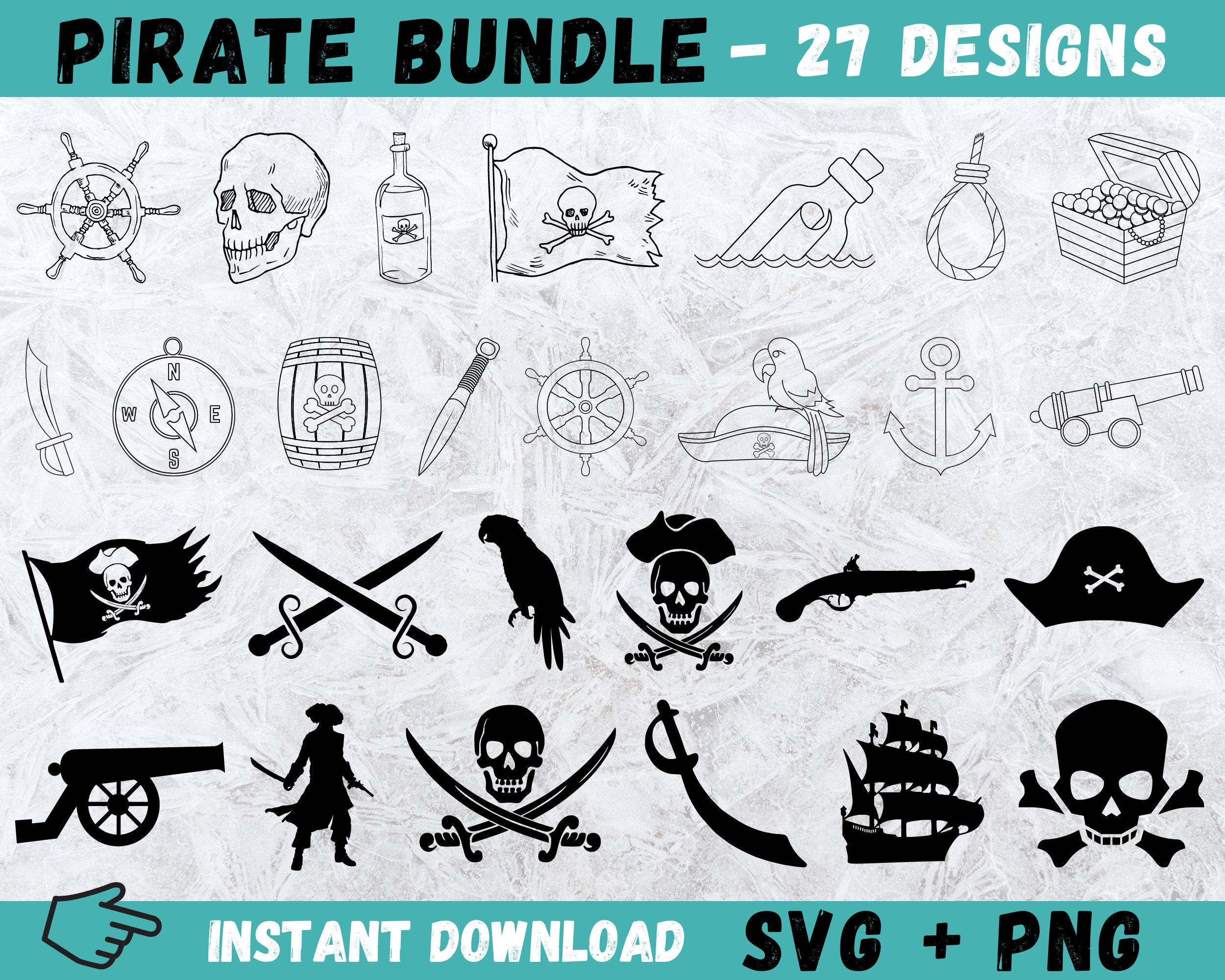 Pirate SVG Pirate SVG Bundle Pirate Silhouette Pirate - Etsy Australia