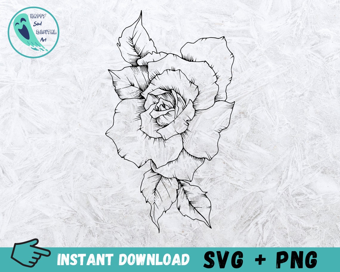 Rose SVG Flower SVG Rose Cricut Roses Svg SVG Cut Files | Etsy