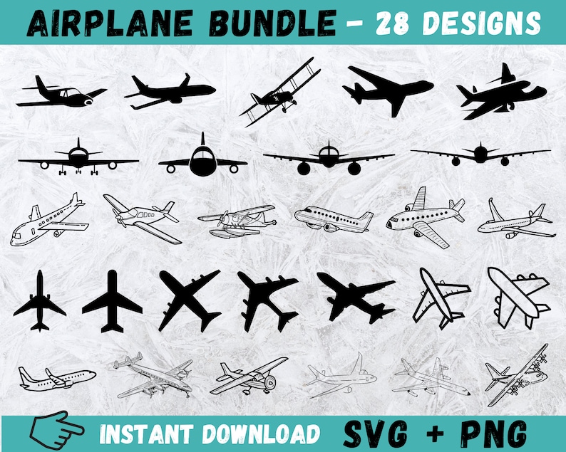 Airplane SVG Bundle Airplane Svg Airplane Silhouette - Etsy Australia