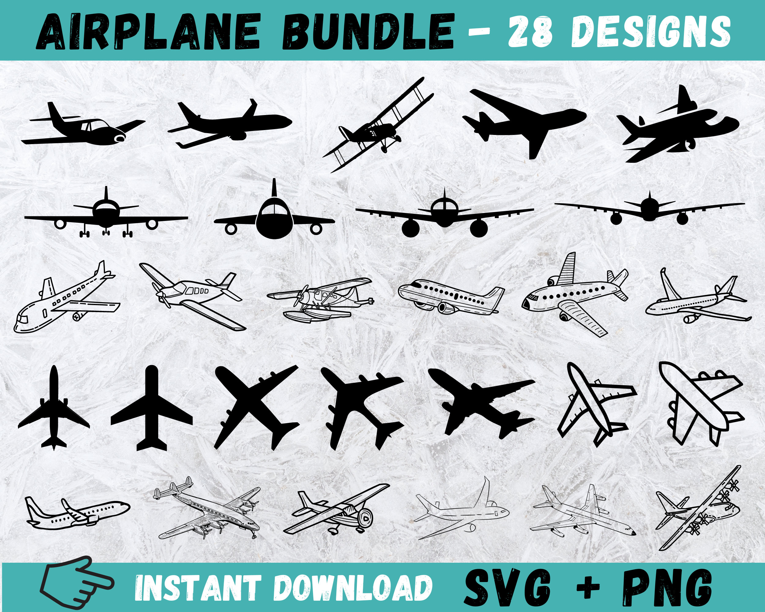 Airplane SVG Bundle Airplane Svg Airplane Silhouette - Etsy Australia