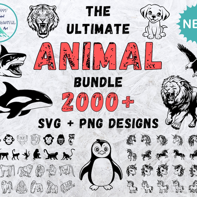 Jungle Animals Svg - Etsy
