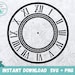 Clock Face SVG Cut File, Clock Face Template, Commercial Use, Instant ...
