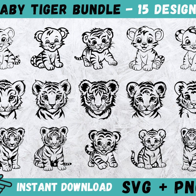 Tiger Svg - Etsy