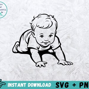 Baby SVG Bundle, Baby Shower Svg, Toddler Silhouette, Baby Cut Files ...
