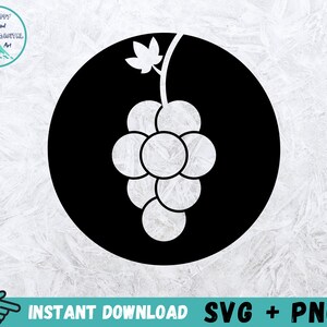 Raisin SVG, Vin Svg Bundle, Fruit SVG, Fichier de coupe de vigne, Vin ...
