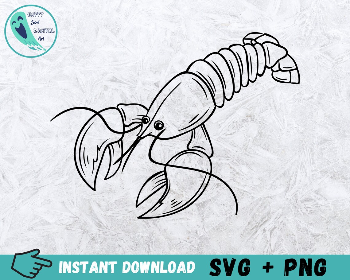 Lobster SVG Lobster Clipart Svg Files for Cricut Seafood - Etsy Canada