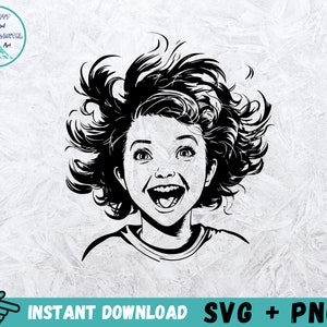 Happy Child Face Svg, Happy Kid Face Svg, Kid Face Svg, Children Face ...
