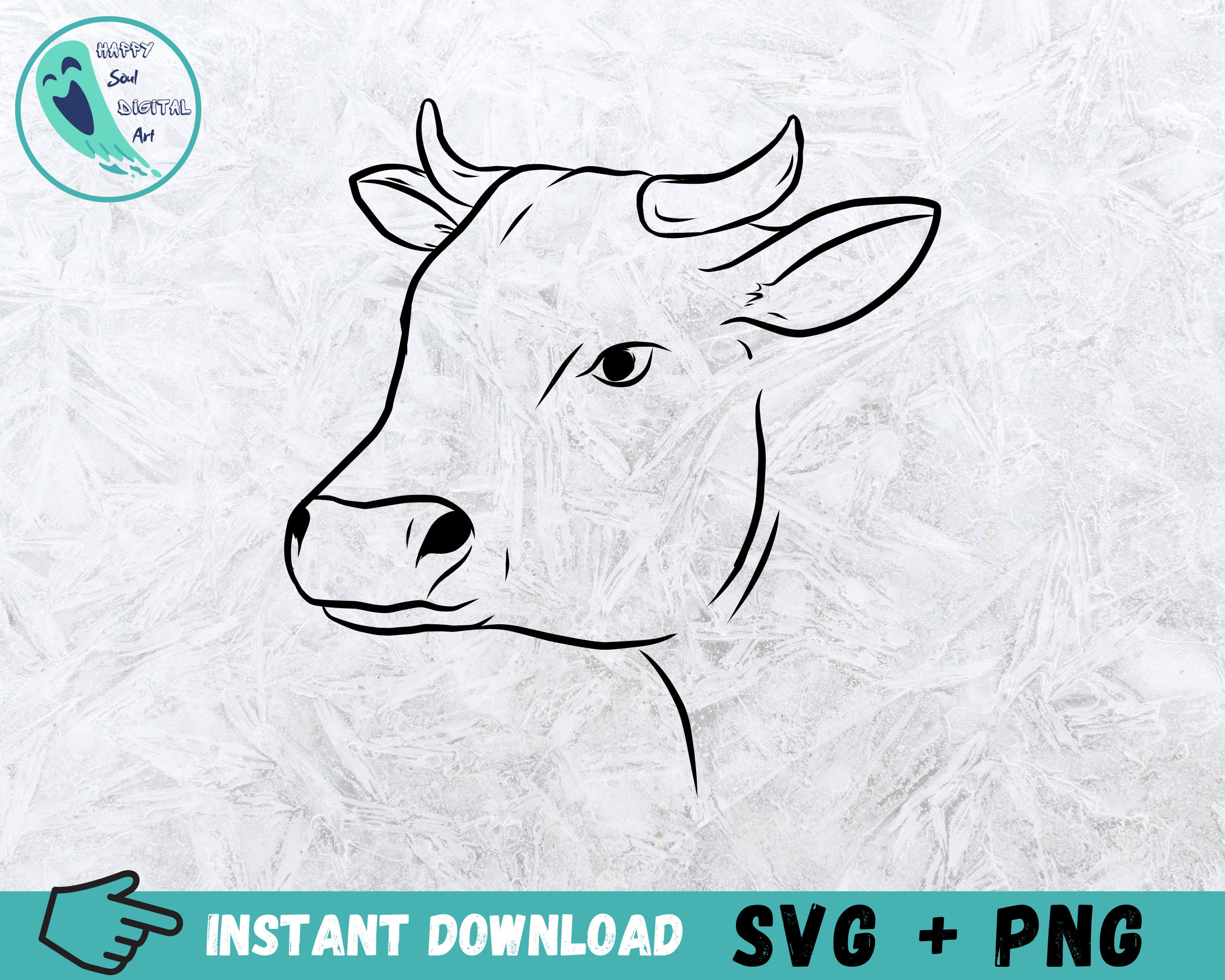 Cow SVG Bundle: Hand-drawn Cattle Vector Clipart (digital Download) - Etsy
