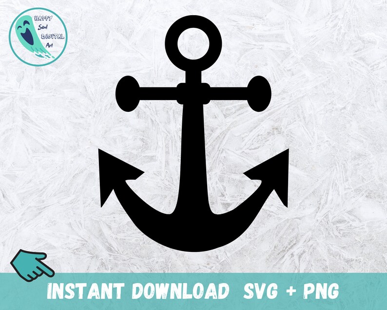 Anchor SVG Nautical SVG Anchor Clipart Cut File for Cricut - Etsy