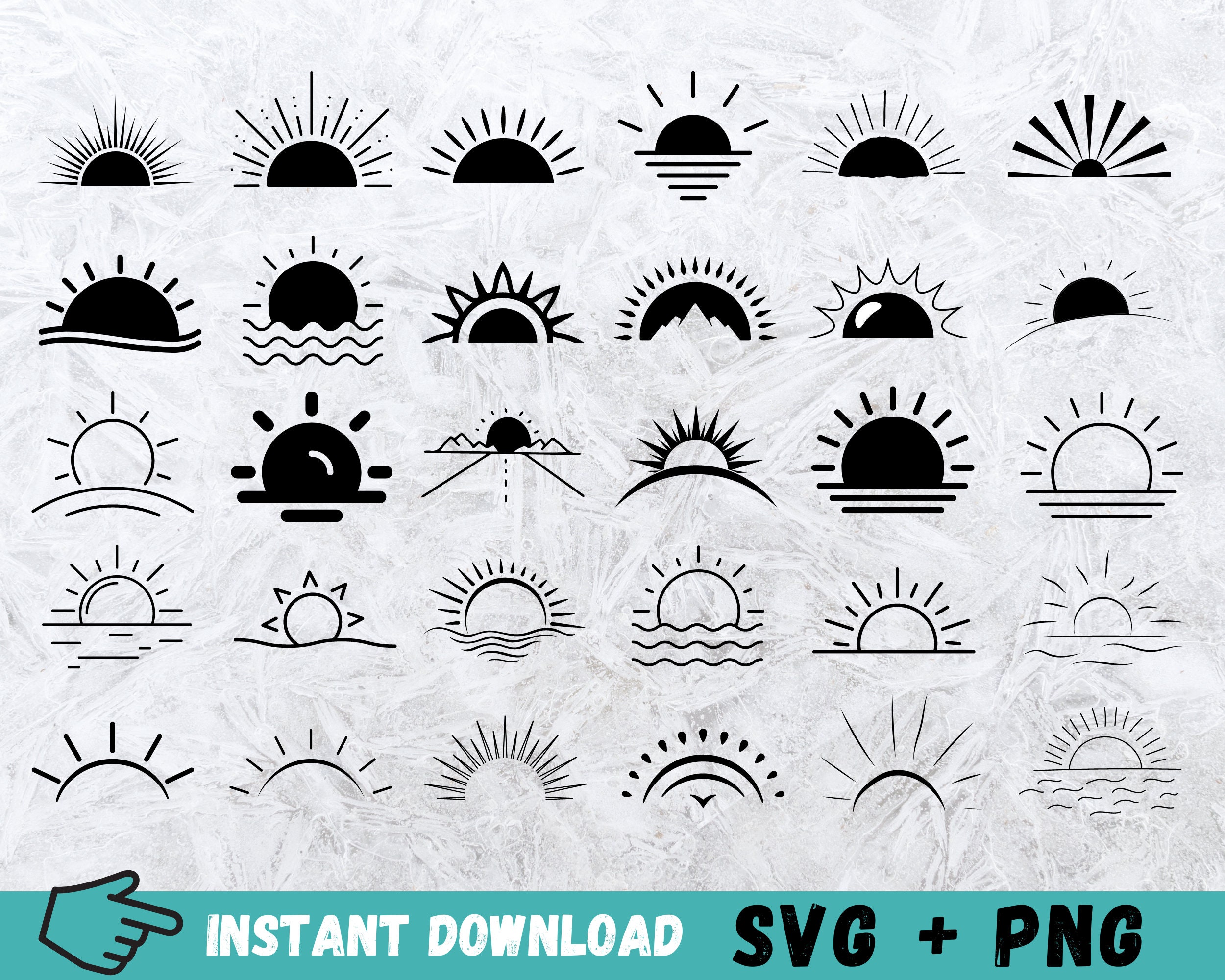 Sun SVG Sunrise SVG Sun Cricut Sunrise Cut File Sunrise - Etsy