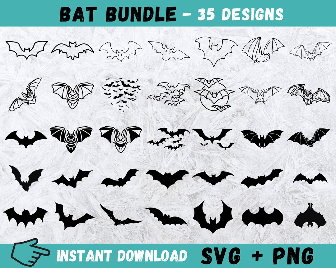 Bat Bundle SVG, Halloween Bats Svg, Spooky Bat Svg, Bat Cricut, Bats ...