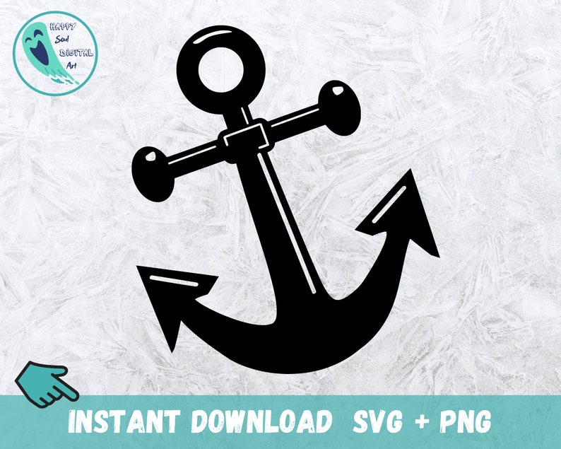 Anchor SVG Nautical SVG Anchor Clipart Cut File for Cricut - Etsy
