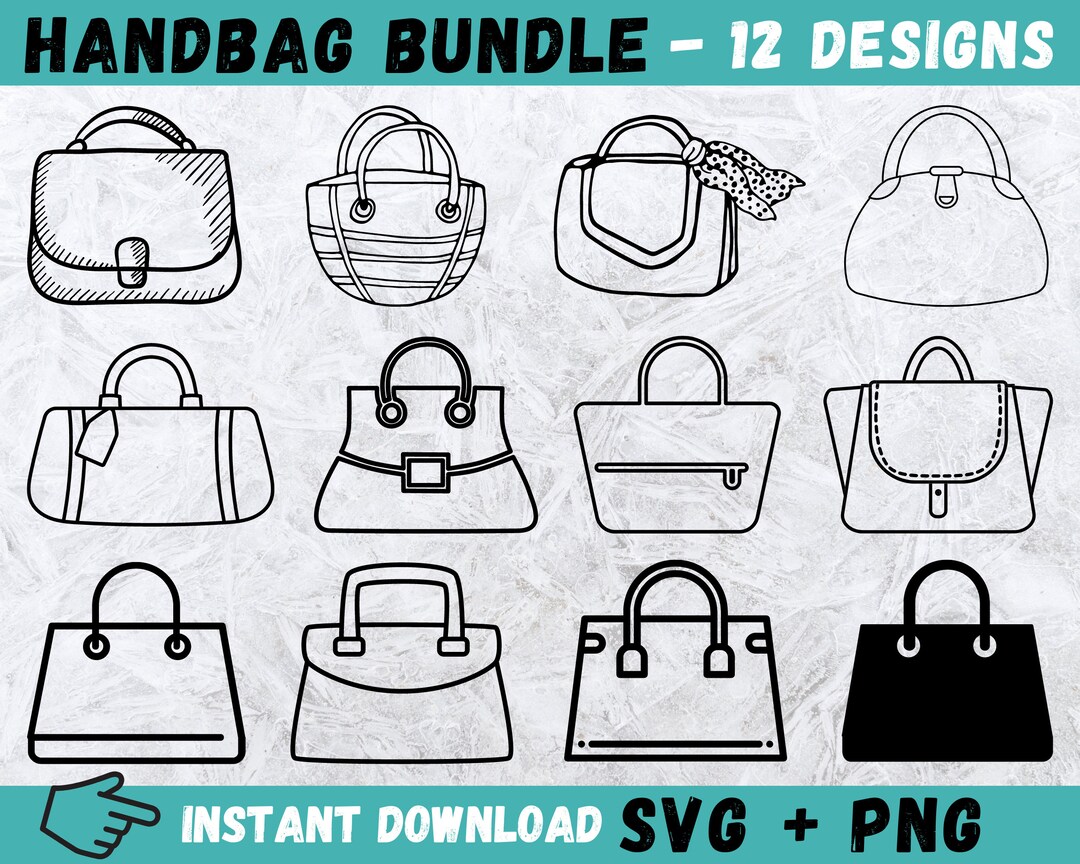 Handbag SVG, Purse SVG, Hand Purse Svg, Fashion Svg, Purse Circut ...