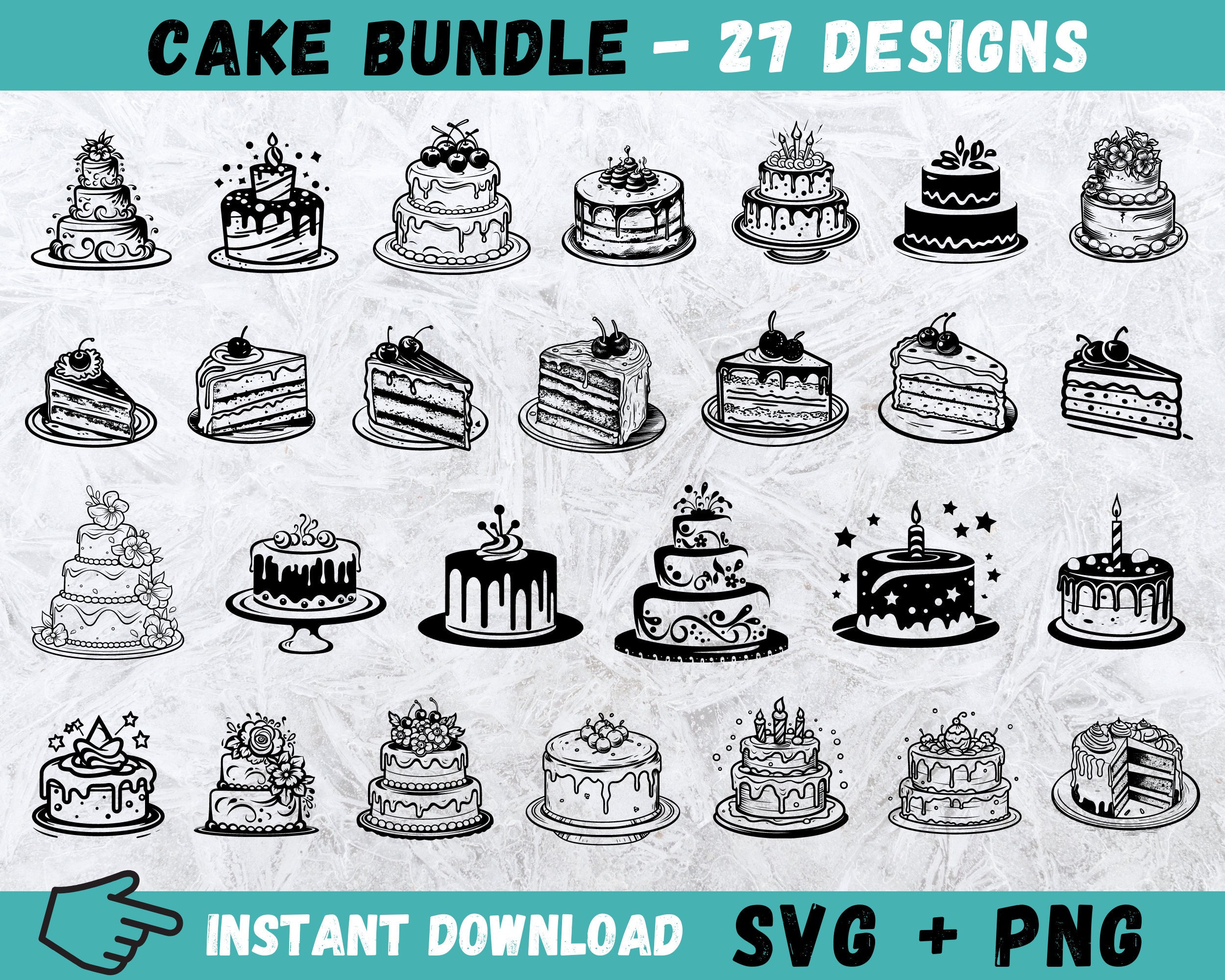 Birthday Cake Silhouette Png