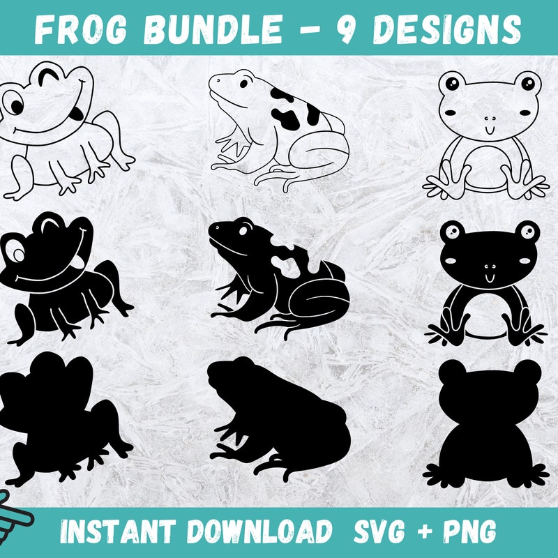 Frog Svg - Etsy
