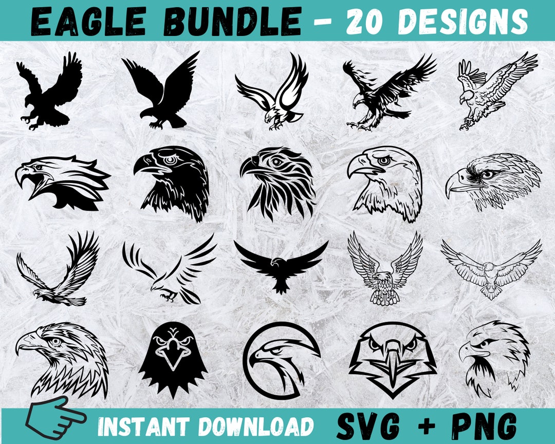 Eagle SVG, Eagle Head Svg, Eagle Cricut, Eagle Silhouette, Eagles Clip ...