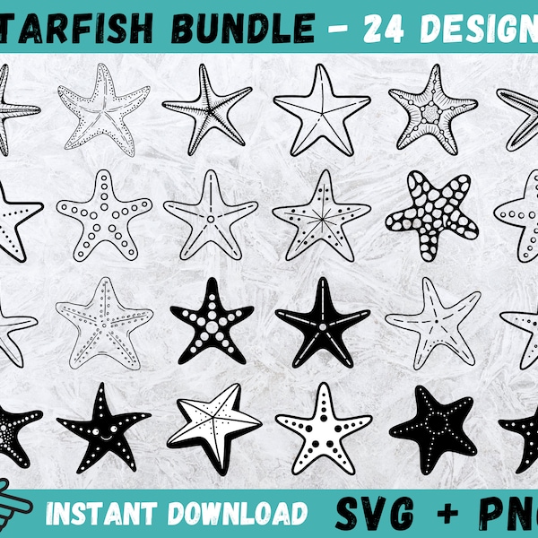 Starfish Svg - Etsy