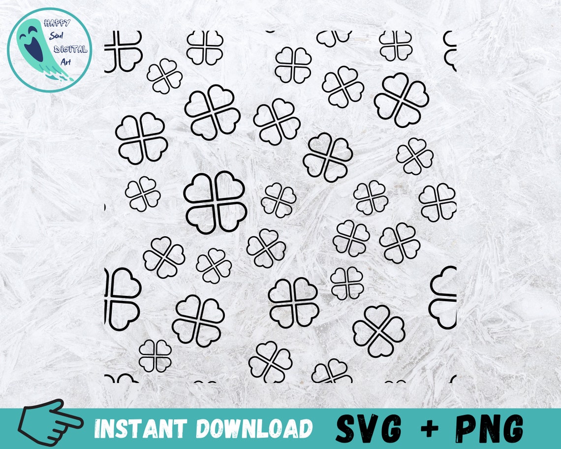 Shamrock Wrap Svg Shamrock Pattern SVG Background Pattern - Etsy