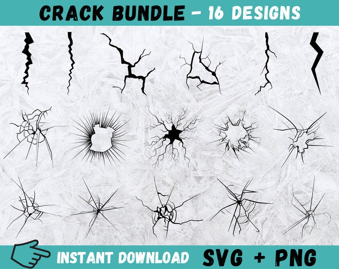 Cracked Wall Svg Bundle, Cracked Wall Clipart, Cracked Wall Vector ...