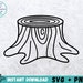 Tree Stump SVG, Tree Stump Silhouette, Tree Stump Bundle SVG, Tree ...