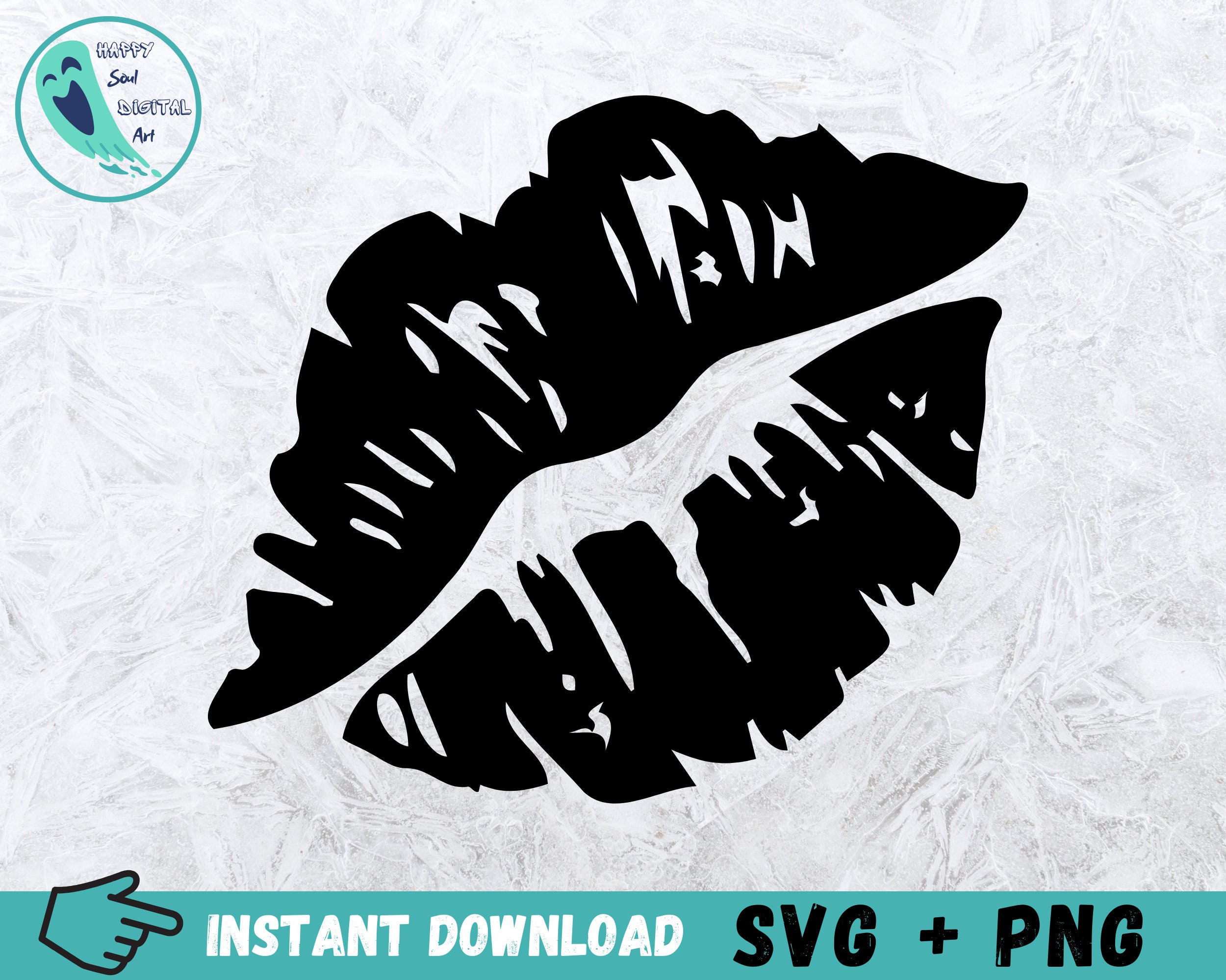 Lips SVG Bundle: Kiss Clipart, Valentines Day Designs (digital Download ...