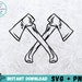 Crossed Axes SVG, Axe SVG Bundle, Axe Cricut, Crossed Axes Clipart ...