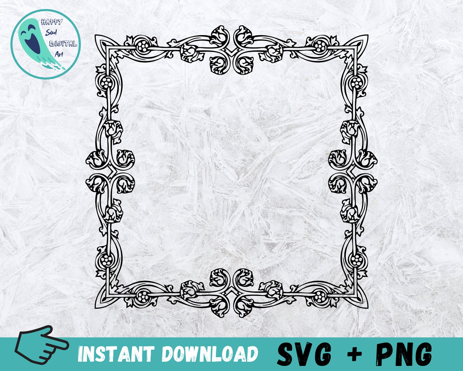 Cadre décoratif SVG Cadre carré Svg Cadre Svg Bundle Cadre - Etsy Canada