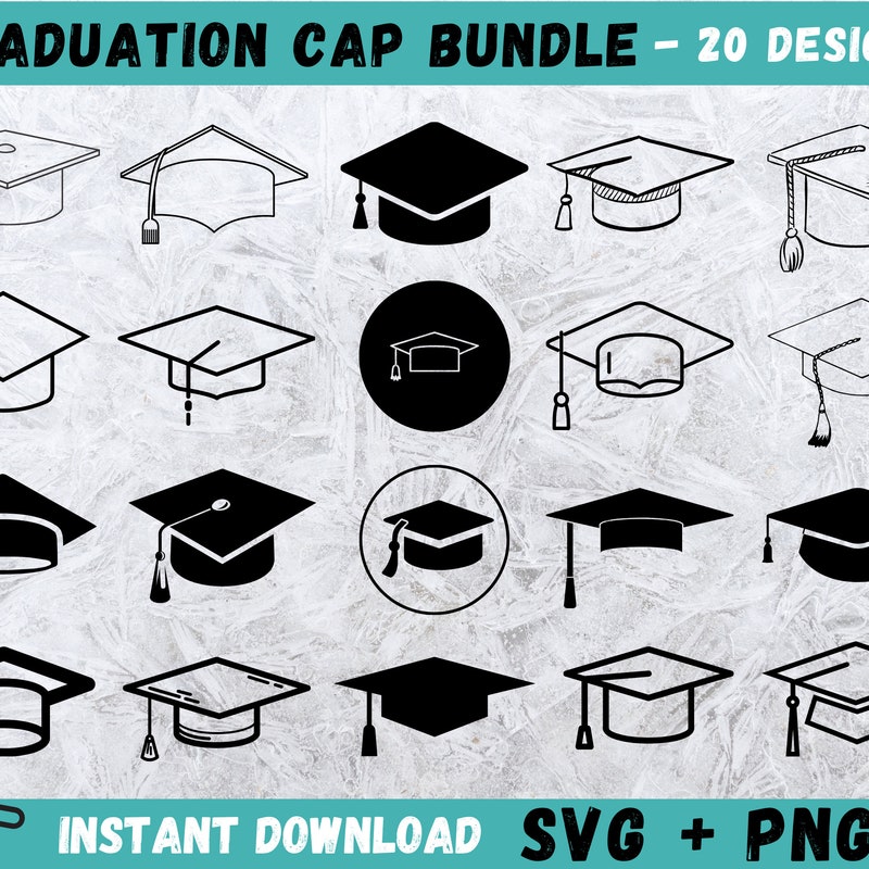 Graduation Cap Svg - Etsy