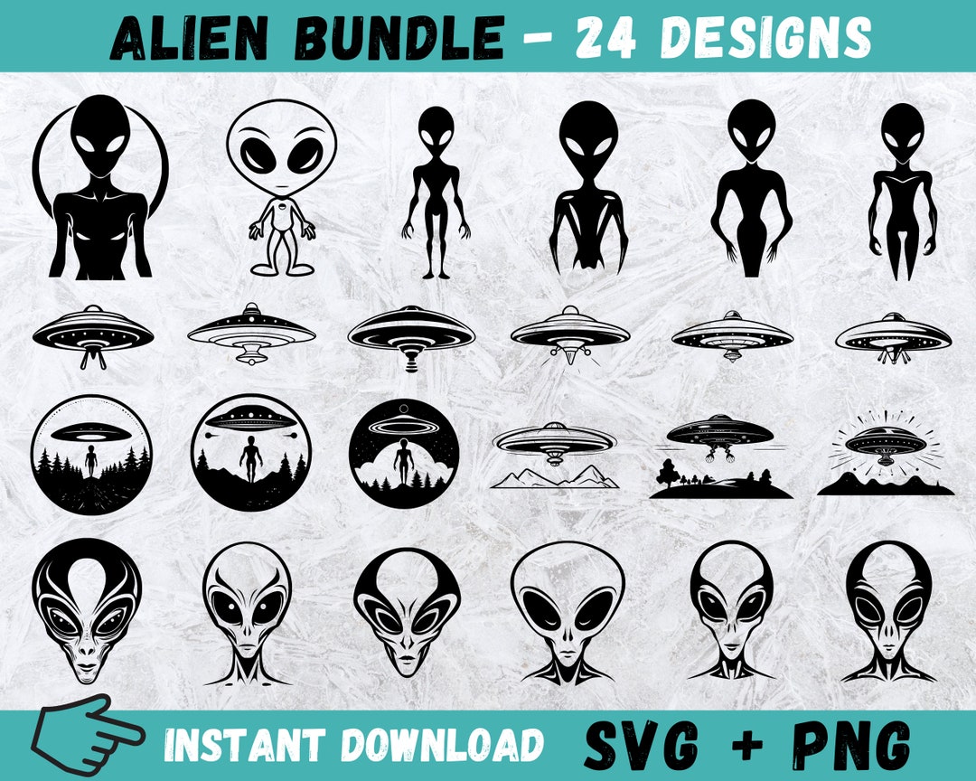 Alien SVG, Ufo Svg, Alien Head Svg, Alien Cricut, Cut Files for Cricut ...