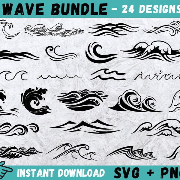 Wave Svg - Etsy