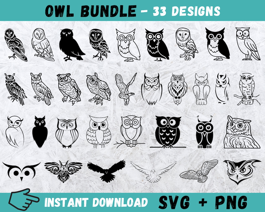 Owl SVG, Owl Cricut File, Owl Silhouette Svg, Owl Vector, Owl Head ...