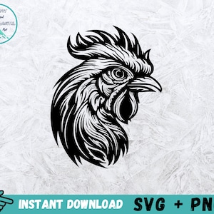 Rooster SVG Bundle, Chicken Svg, Rooster Clipart, Rooster Cut Files ...