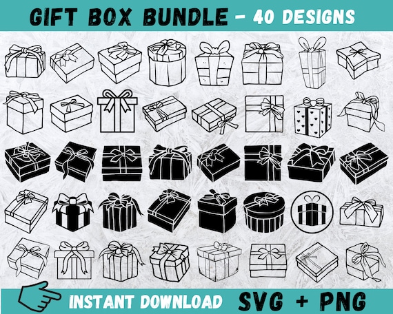 Gift Box Svg Birthday Gift Svg Present Svg Gift Box Cut - Etsy
