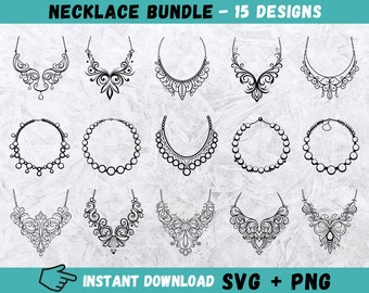 Necklace Svg, Pearl Necklace Svg, Jewelry Svg, Necklace Cricut ...